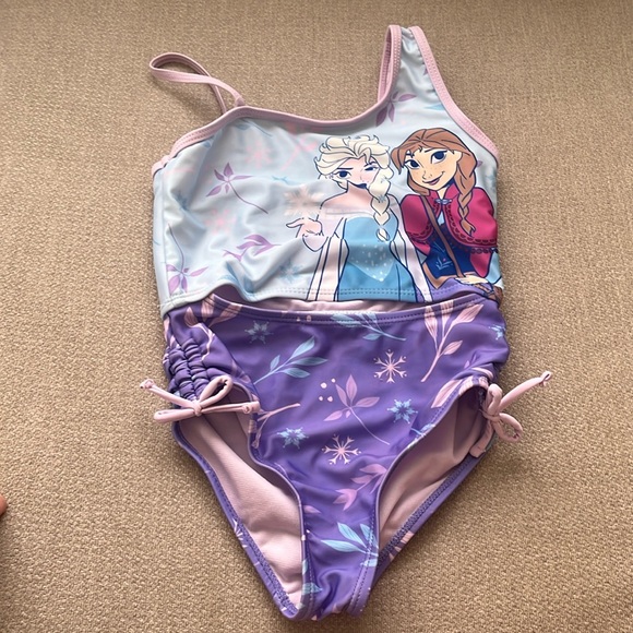 Disney | Swim | 5 For Disney Frozen Princess Anna Elsa Bathing Suit ...